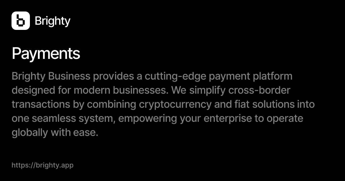 Payments | Brighty App